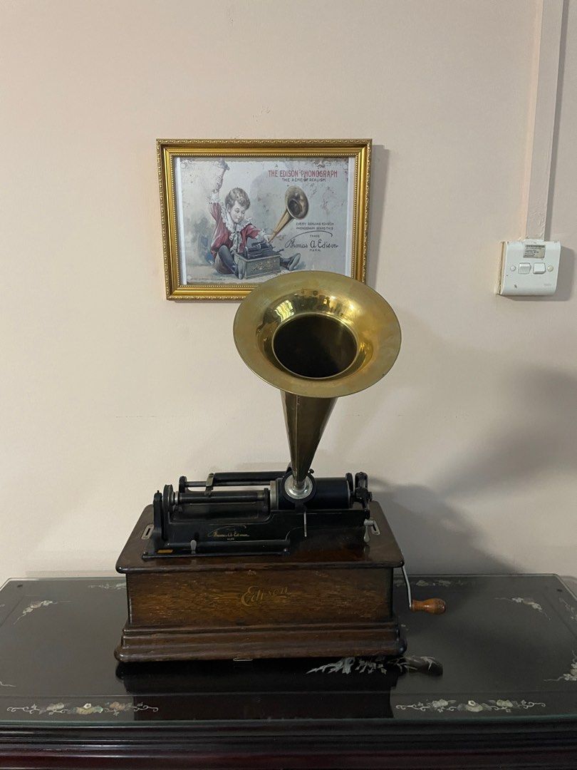 Antique Edison Phonograph, Hobbies & Toys, Memorabilia & Collectibles ...