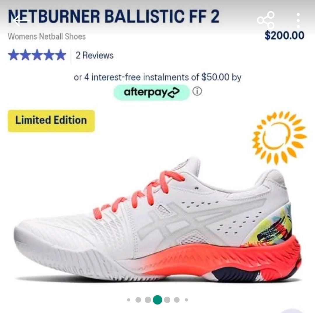 Asics Netburner Ballistic FF2 Netball/Volleyball Shoes, 名牌, 鞋及波鞋 ...