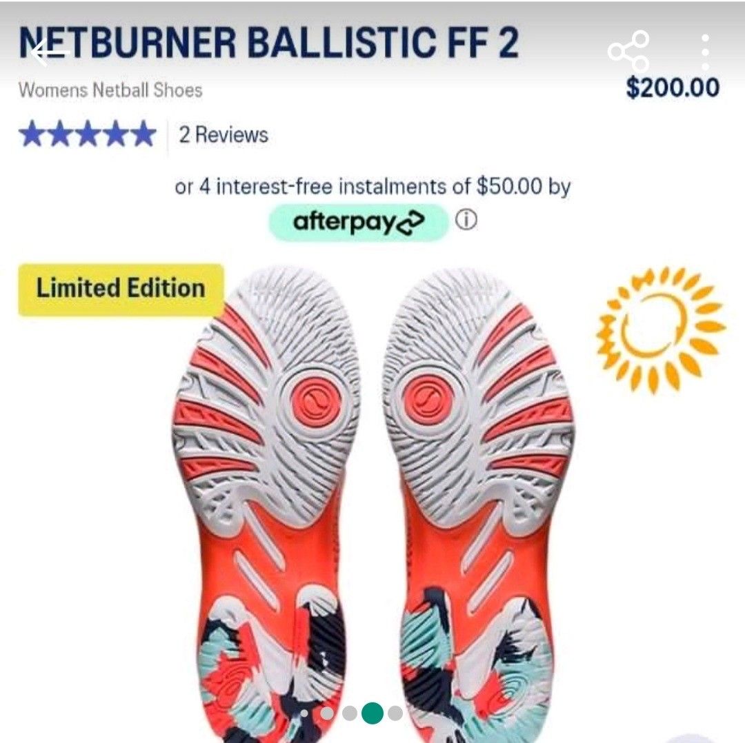 Asics Netburner Ballistic FF2 Netball/Volleyball Shoes, 名牌, 鞋及波鞋 ...