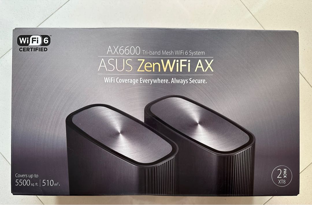 ASUS AX6600 Tri-Band Mesh WiFi 6 System XT8, Computers & Tech, Parts ...