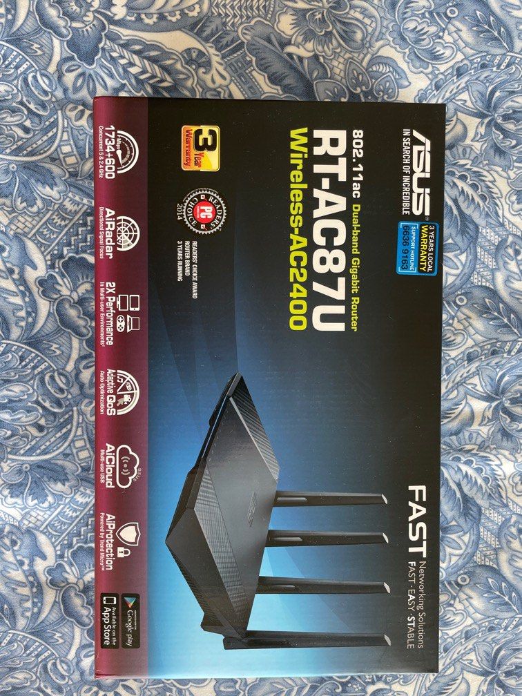 Asus dual band 4x4 wireless router, Computers & Tech, Parts ...