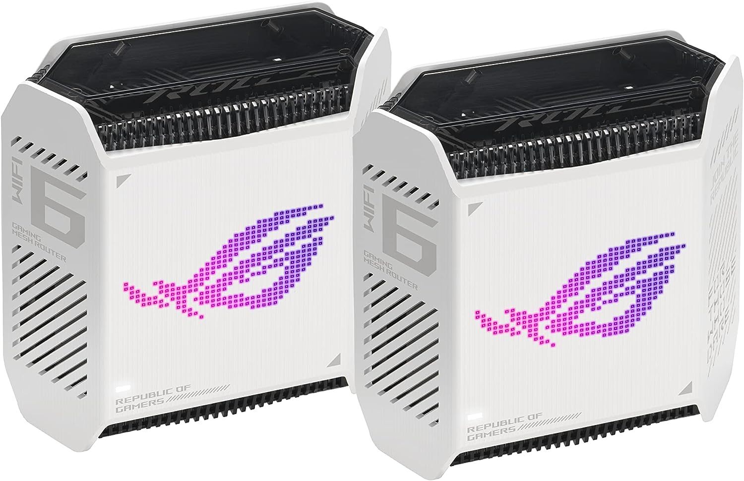 ASUS ROG Rapture GT6 (2PK) AX10000 Tri-Band WiFi 6 Gaming Mesh System ...