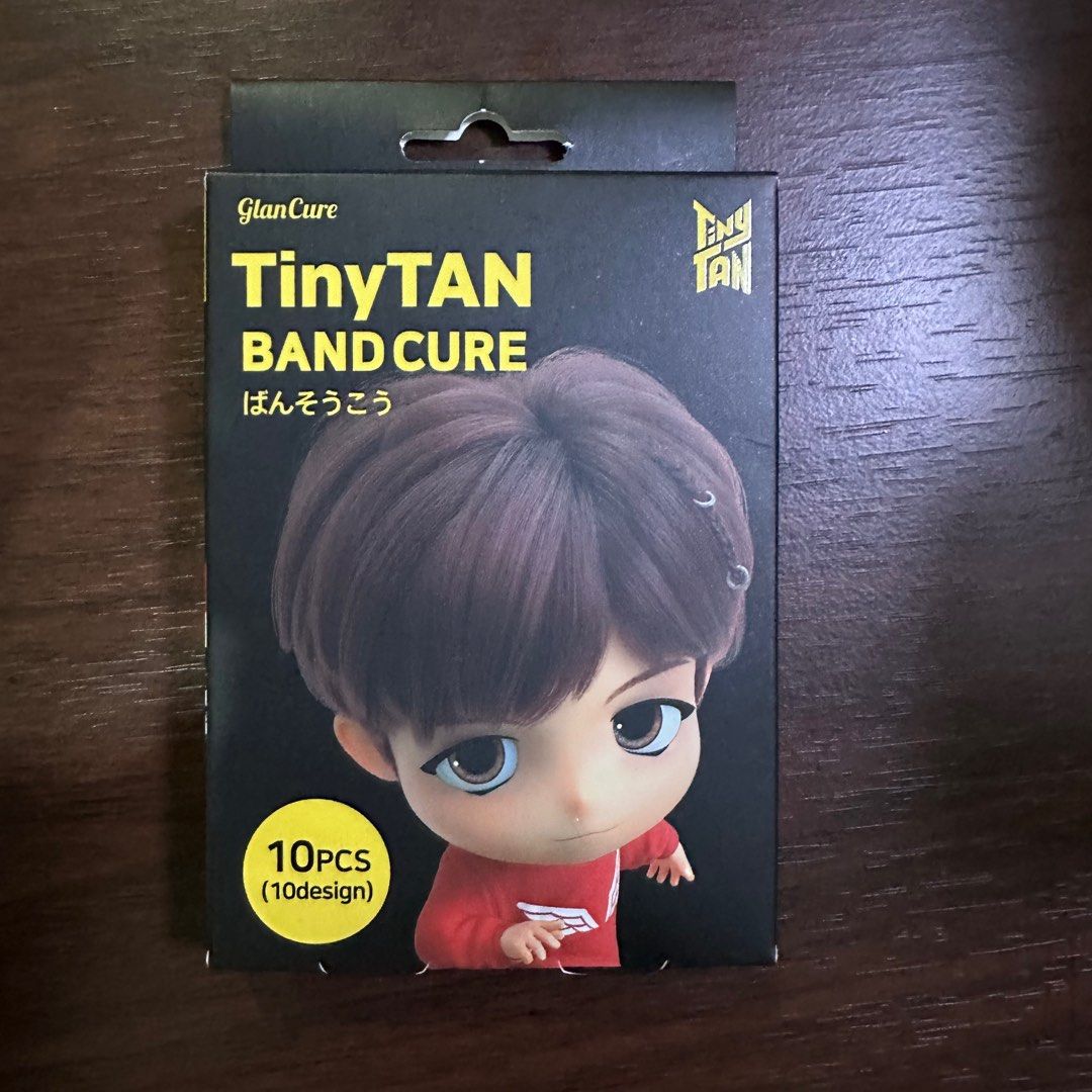 [Authentic] BTS Tiny Tan 10pcs Band Aid Band Cure from Japan (Jin, J-Hope, RM, Jimin, V ...