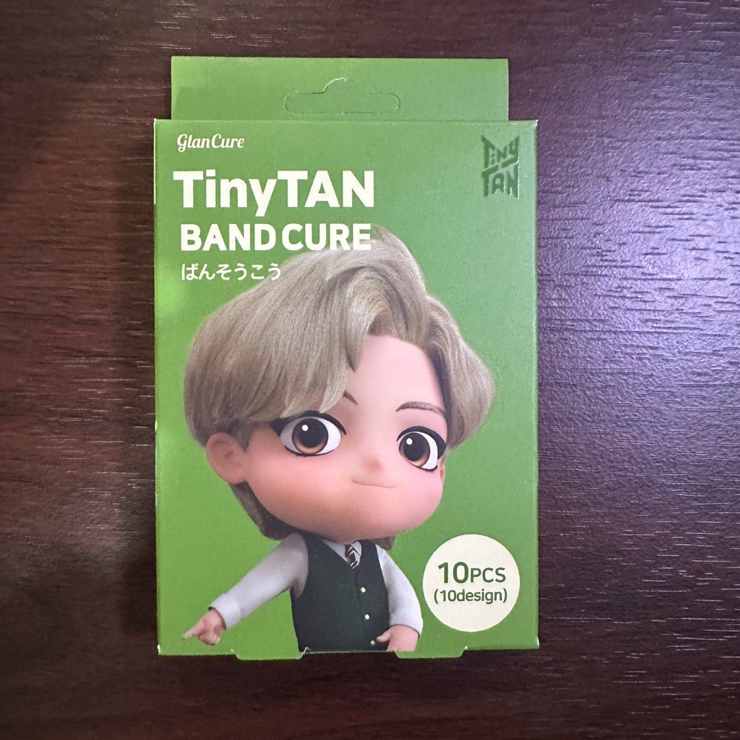 [Authentic] BTS Tiny Tan 10pcs Band Aid Band Cure from Japan (Jin, J-Hope, RM, Jimin, V ...