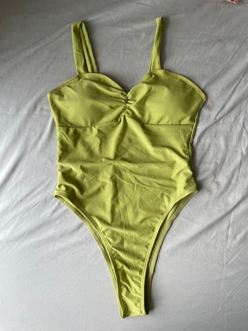 Avo green one piece suit, Women's Fashion, Swimwear, Bikinis ...