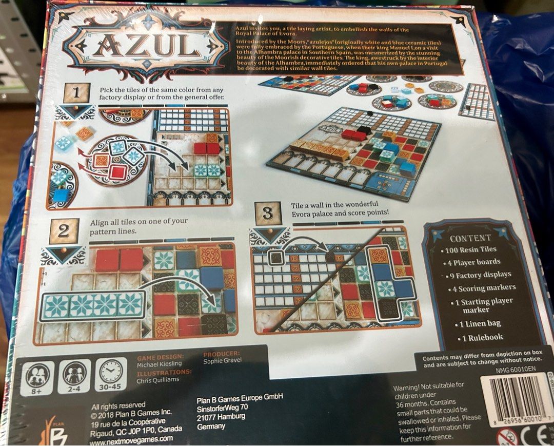 AZUL- Board Games, Hobbies & Toys, Toys & Games on Carousell