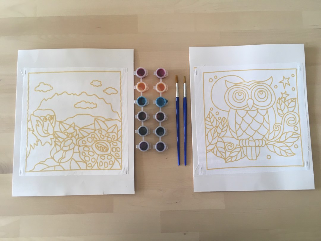 Batik Painting Kit with Colour Dye and Brush (2 Sets), Hobbies & Toys ...