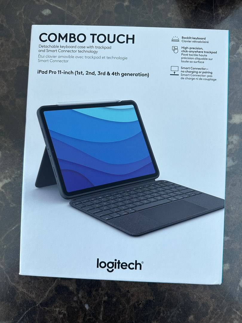 BNIB Combo Touch Logitech IPad Pro Cover & Magnetic Keyboard, Computers ...