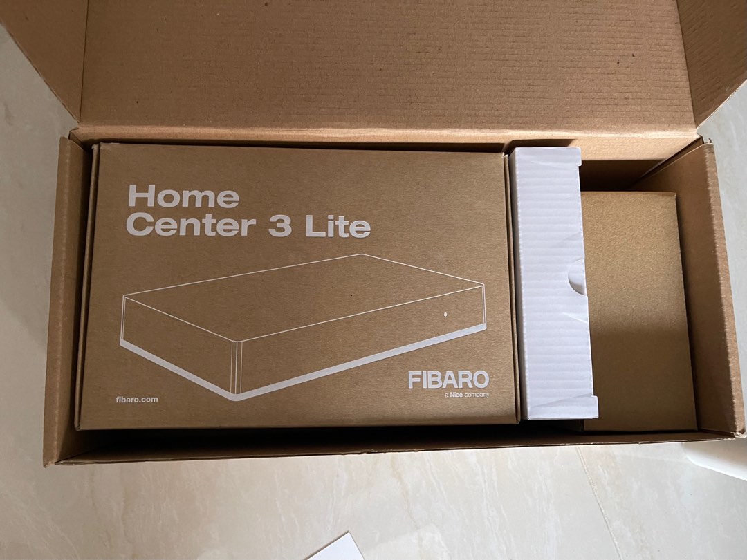 BNIB Fibaro Home Center 3 Lite (Hub), AC extender, letter box, TV ...
