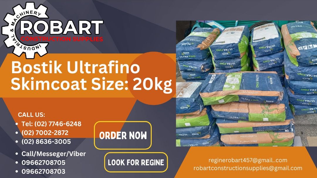 Bostik Ultrafino Skimcoat Size: 20kg, Commercial & Industrial ...