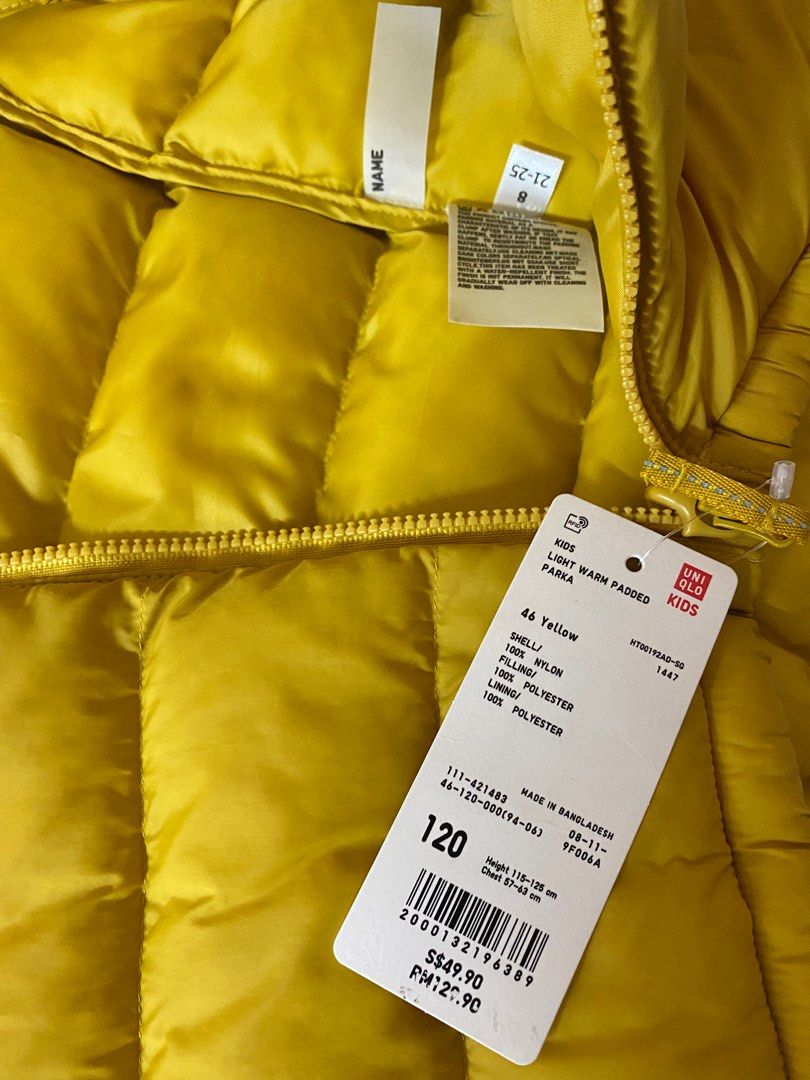 Brand New with Tag UNIQLO kids Light-Warm Padded Parka RM89 only ...
