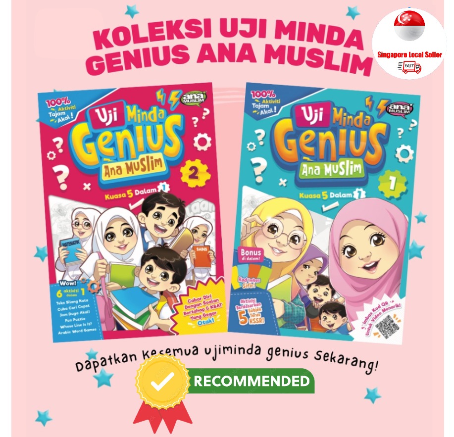 Buku Aktiviti Kanak-kanak Kuasai 5 in 1 Uji Minda Genius Ana Muslim, Hobbies & Toys, Books ...