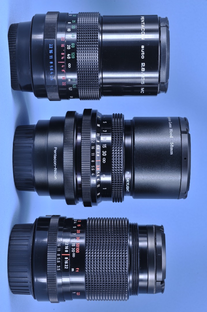 CARL ZEISS JENA BIOMETAR 80mm F:2.8 n PENTACON MC 135mm F:2.8 plus CARL ...