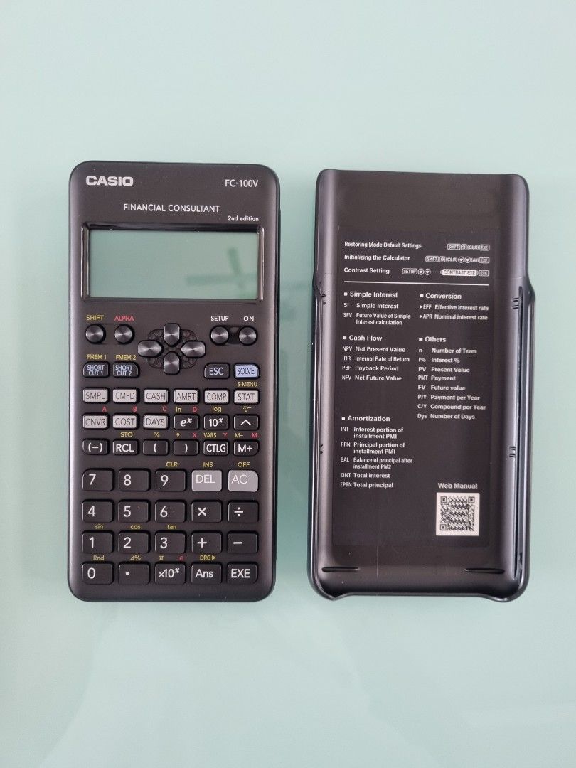 Casio FC-100V Financial Calculator, Computers & Tech, Office & Business ...