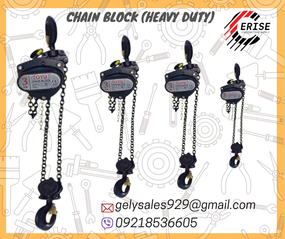 CHAIN BLOCK (HEAVY DUTY), Commercial & Industrial, Construction Tools ...