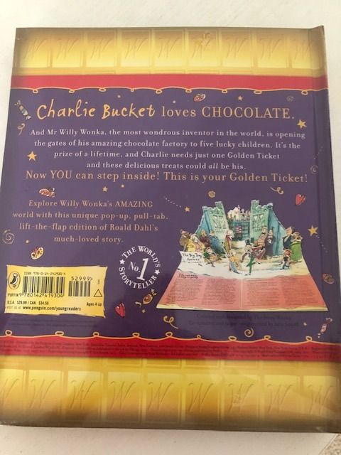 Charlie Chocolate Factory Pop-up Book, Hobbies & Toys, Books ...