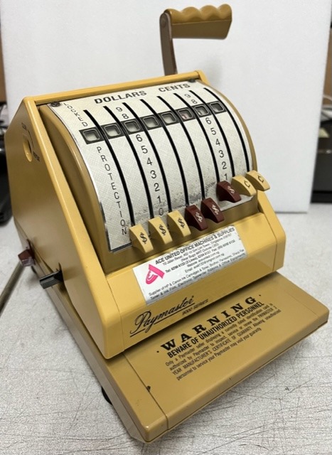 Cheque writer - Paymaster 9000 series, Hobbies & Toys, Memorabilia ...