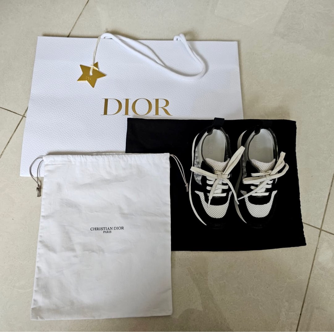 Christian Dior Kids Runner Sneaker, Babies & Kids, Babies & Kids ...