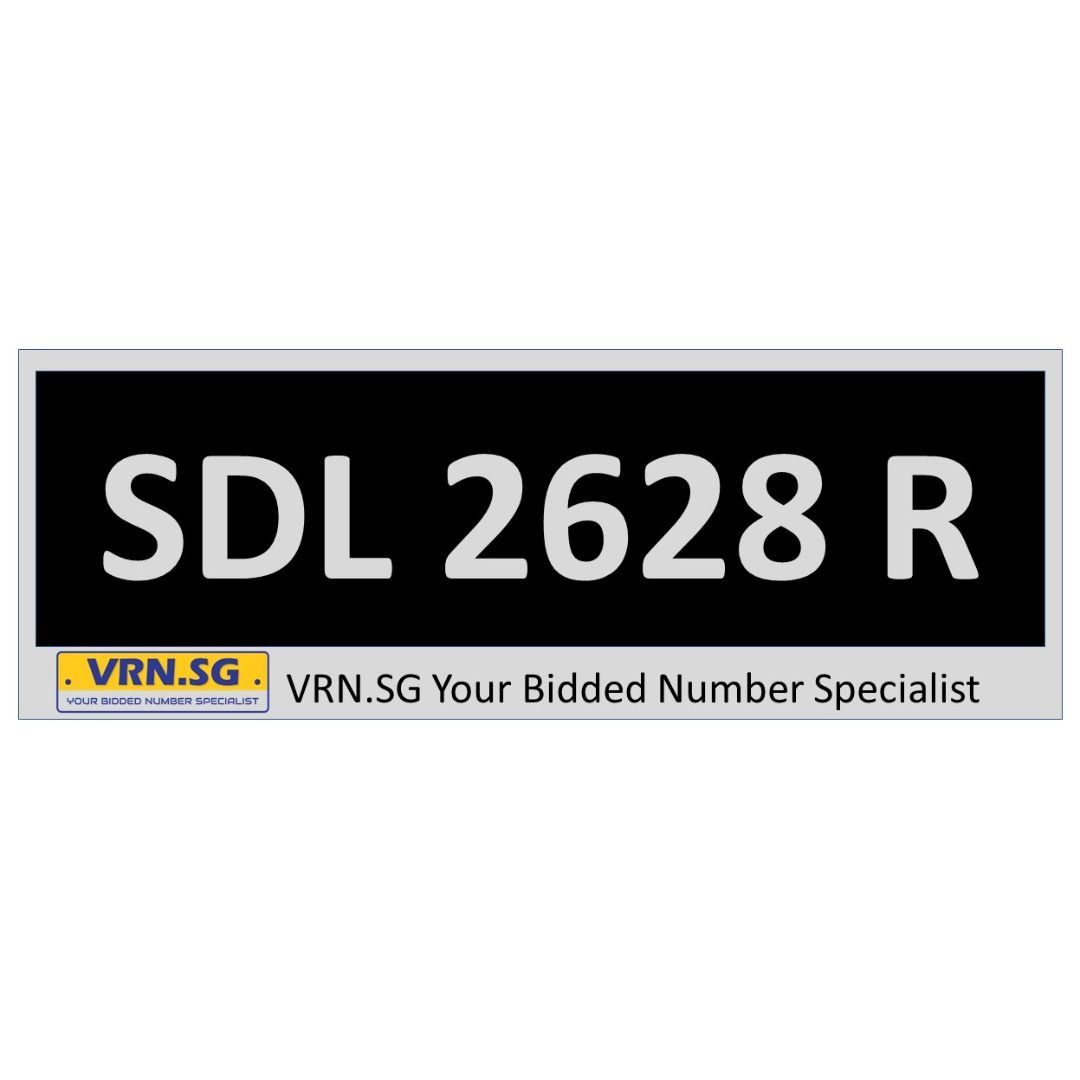 Numerology "9" Classic Car Number Plate for Sales: SDL 2628 R (SDL2628R ...