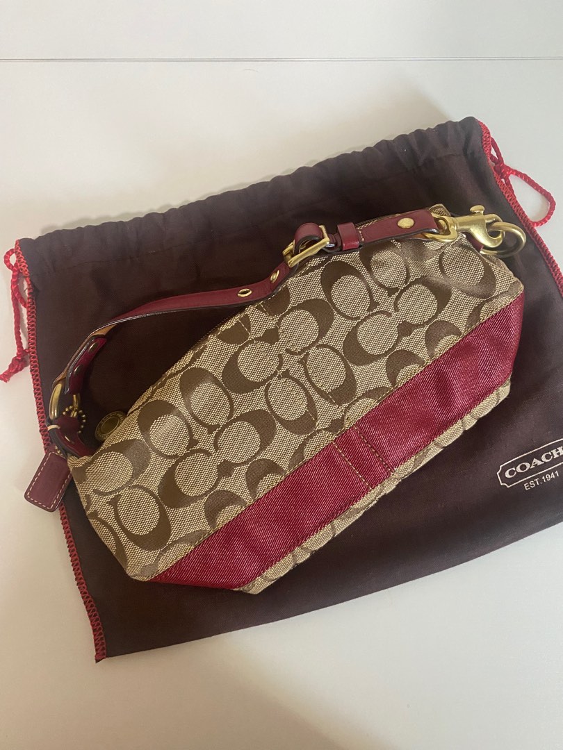 Coach Pouch Mini Bag, Luxury, Bags & Wallets on Carousell