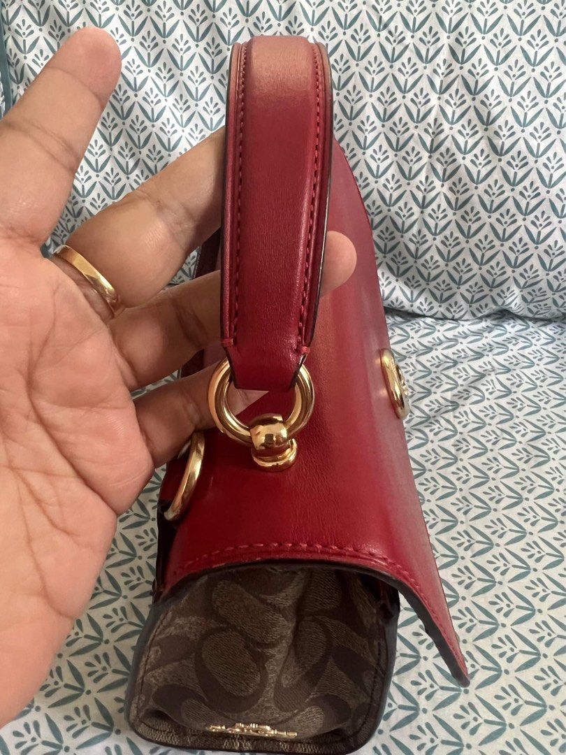 Coach Tilly Satchel 23 in signature canvas - pre loved, Luxury, Bags ...