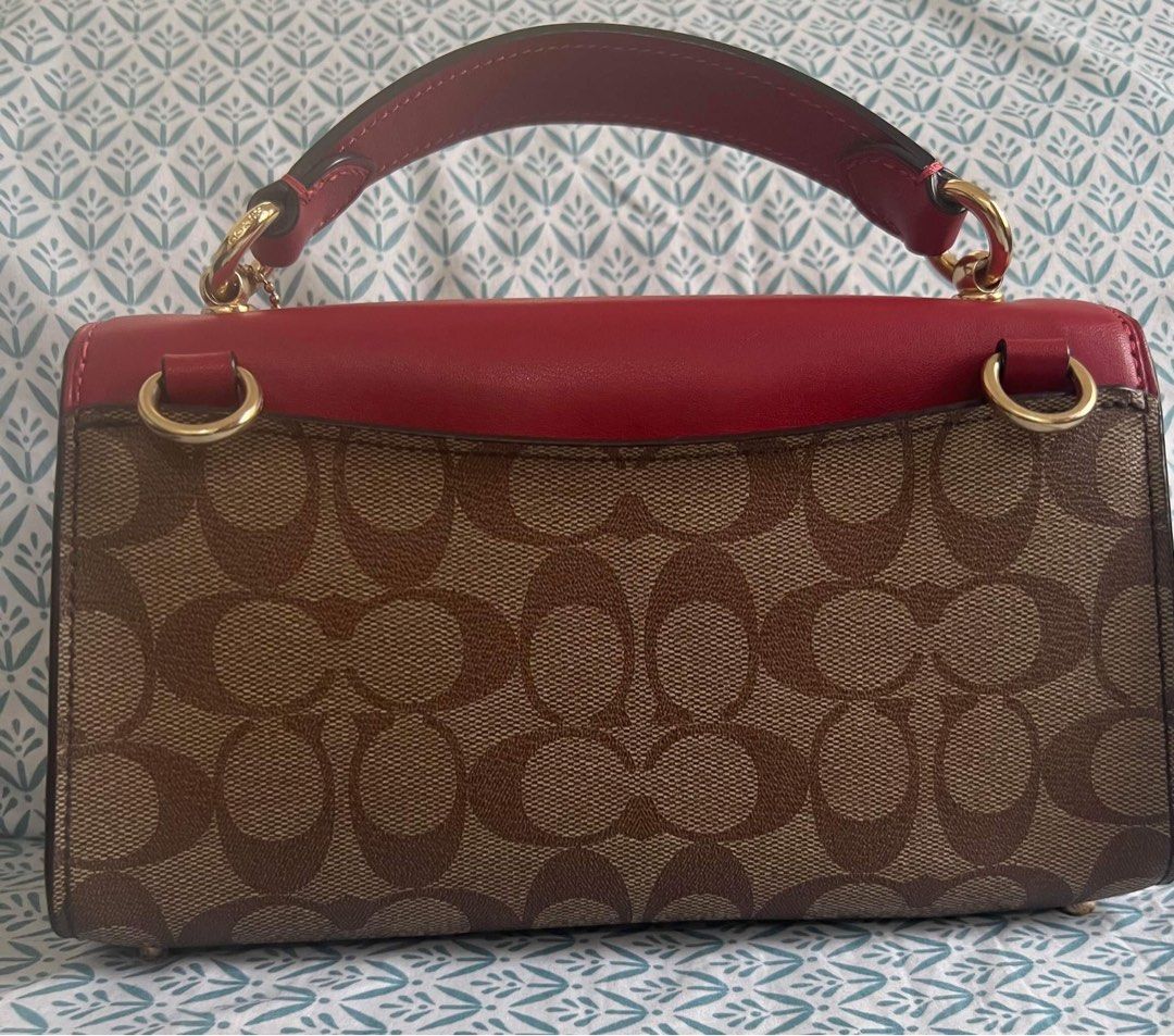 Coach Tilly Satchel 23 in signature canvas - pre loved, Luxury, Bags ...