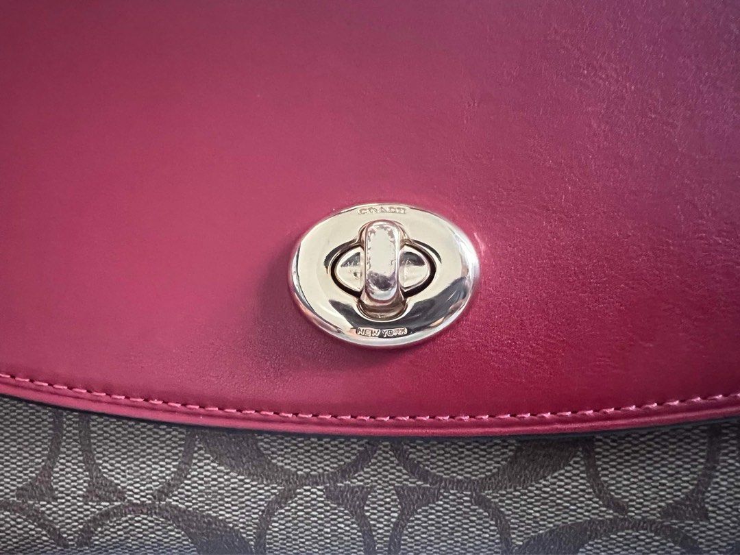 Coach Tilly Satchel 23 in signature canvas - pre loved, Luxury, Bags ...