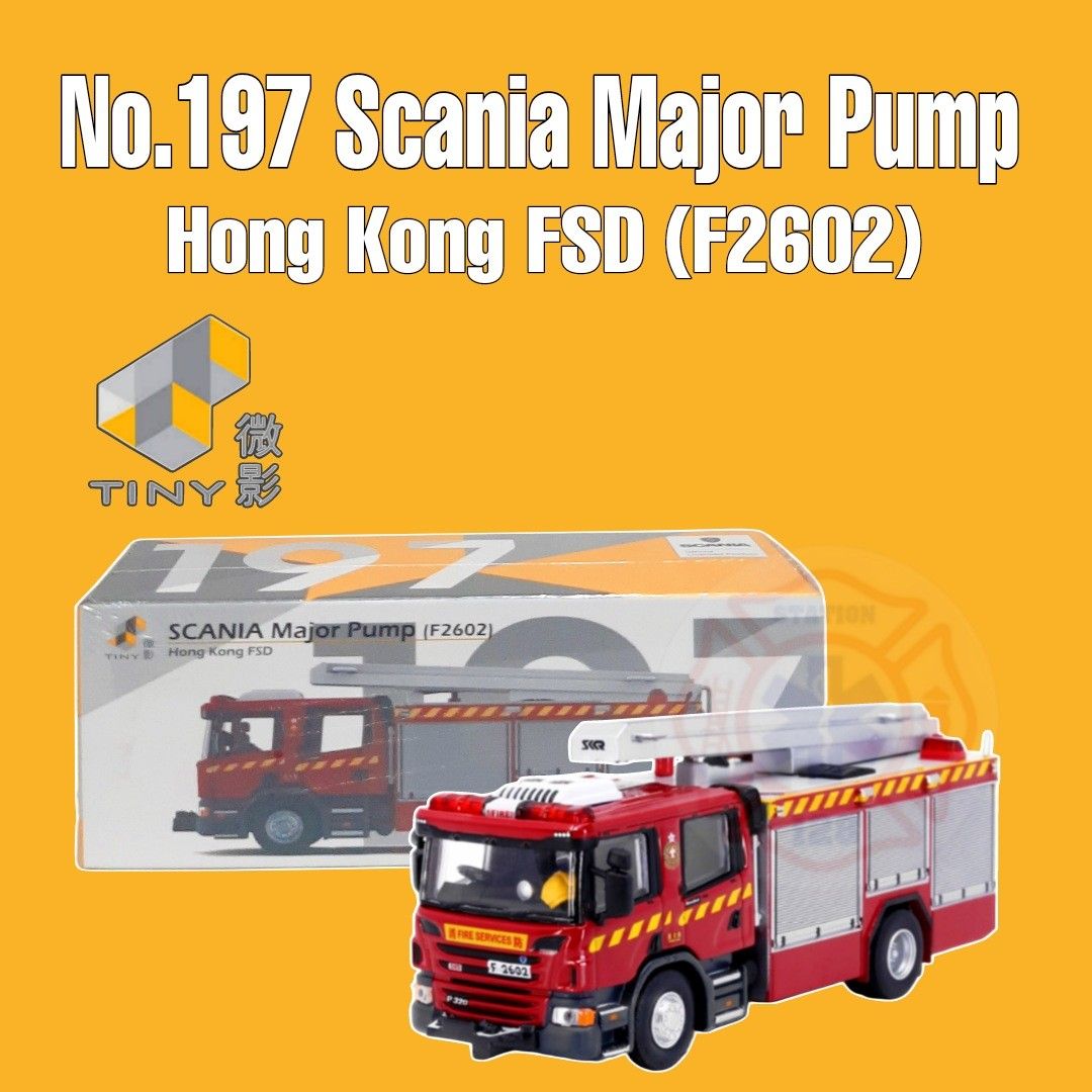 Collectibles Tiny City No.197 Scania Major Pump Hong Kong FSD (F2602), Hobbies & Toys, Toys ...