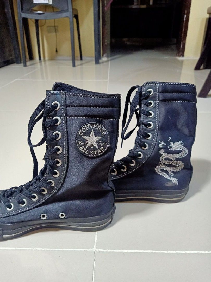 Converse Satin Dragon High Cut, Women's Fashion, Footwear, Boots on ...