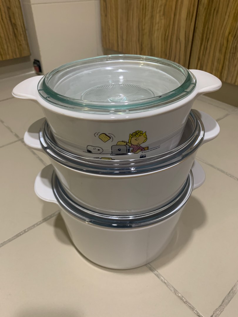 Corningware Casserole (3sizes), Furniture & Home Living, Kitchenware ...