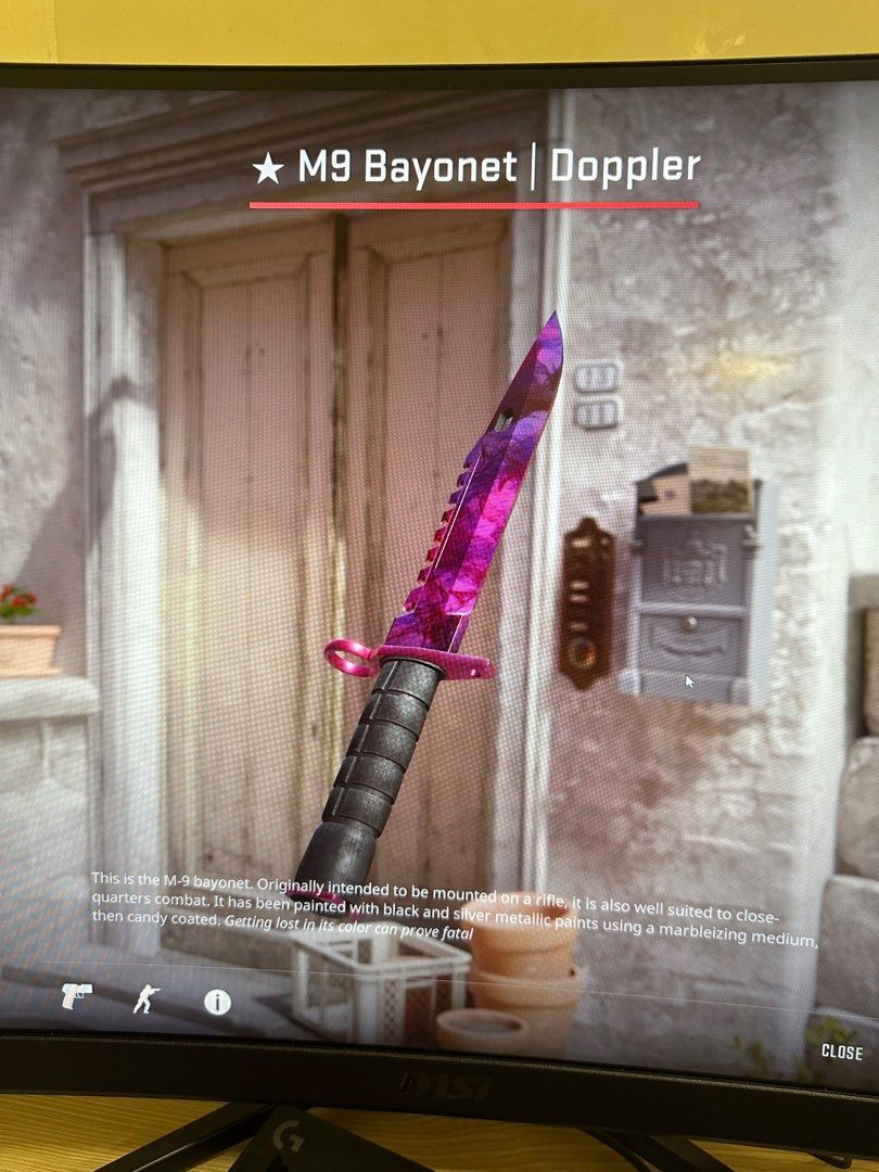 CSGO CS2 M9 Doppler Phase 2 P2 FN, Video Gaming, Gaming Accessories, In-Game Products on Carousell