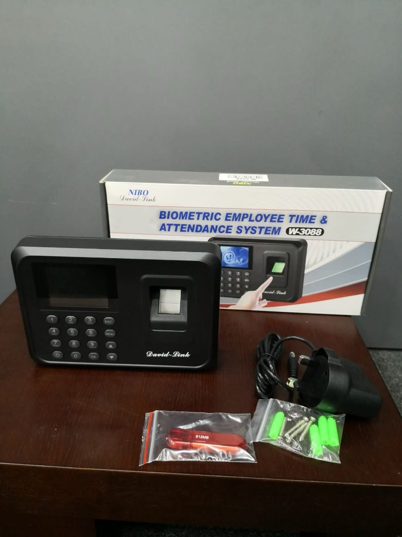 BNIB David-Link Biometric Employee Time & Attendance System W-3088, Computers & Tech, Office ...