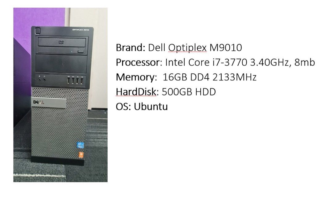 Dell Optiplex 7040 SFF 1tb and Optiplex M9010 500gb, Computers & Tech ...