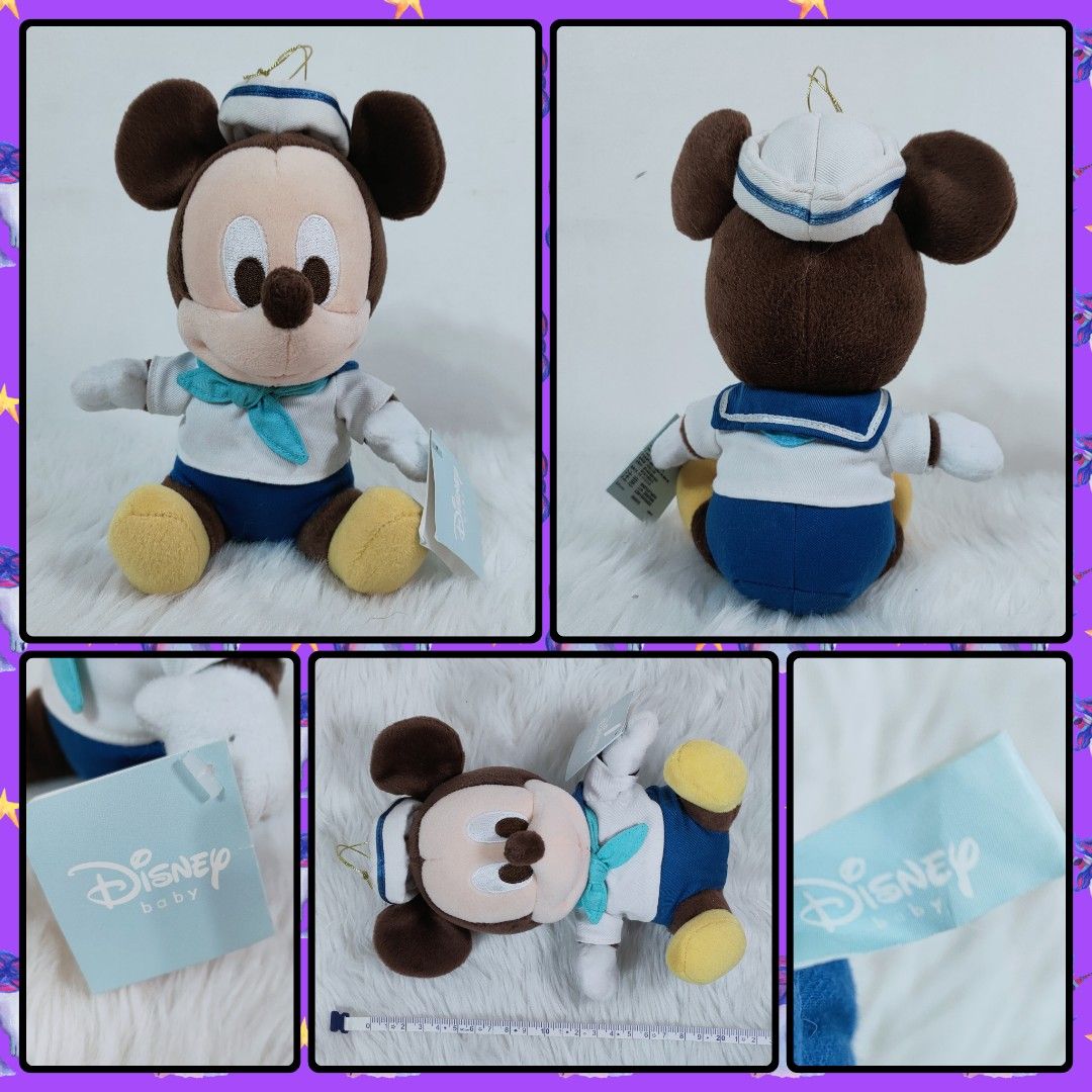 Disney Baby Sailor Mickey Mouse Small Plush, Hobbies & Toys, Toys ...