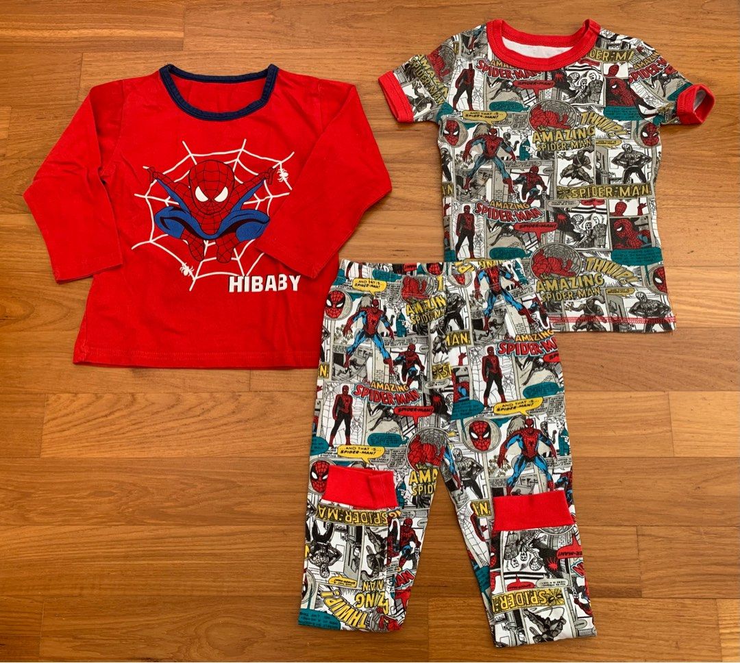 Disney Marvel Spider-Man Pajama Tshirt Pants Set (nt uniqlo gap adidas ...