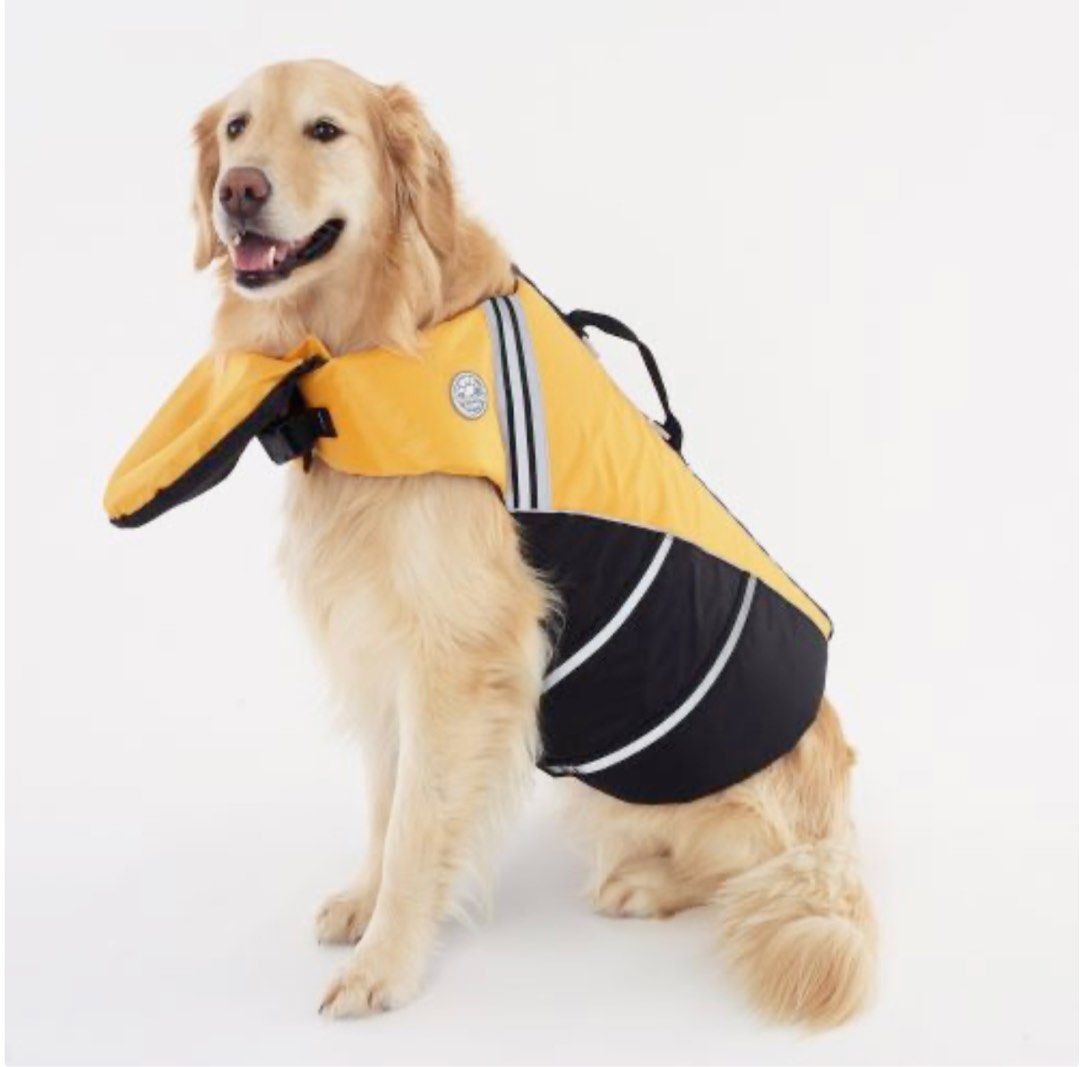 Dog life jacket with chin float for larger dogs, Pet Supplies, Homes ...