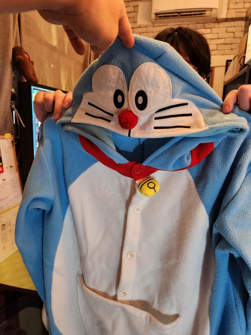 Doraemon Costume Cosplay Jumper Overall, Hobbies & Toys, Memorabilia ...