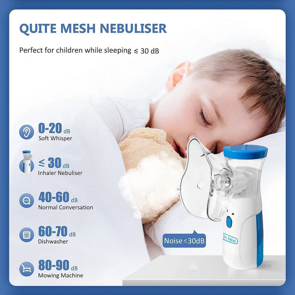 Dr.Isla N7 Nebulizer Portable Rechargeable Mesh Machine Handheld ...