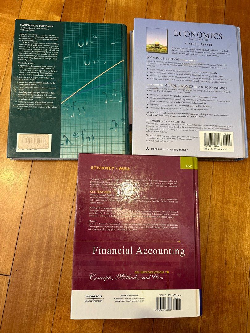 Economics and Financial Accounting textbooks, Hobbies & Toys, Books ...