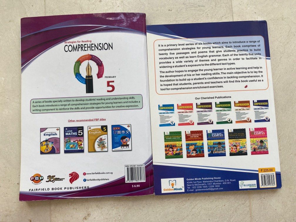 English comprehension for P5 and P6, Hobbies & Toys, Books & Magazines ...