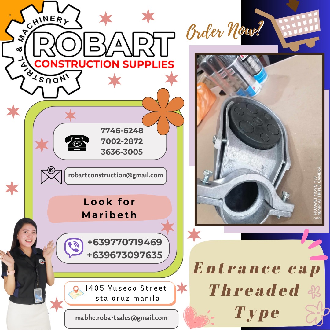 entrance cap threaded type, Commercial & Industrial, Construction Tools ...