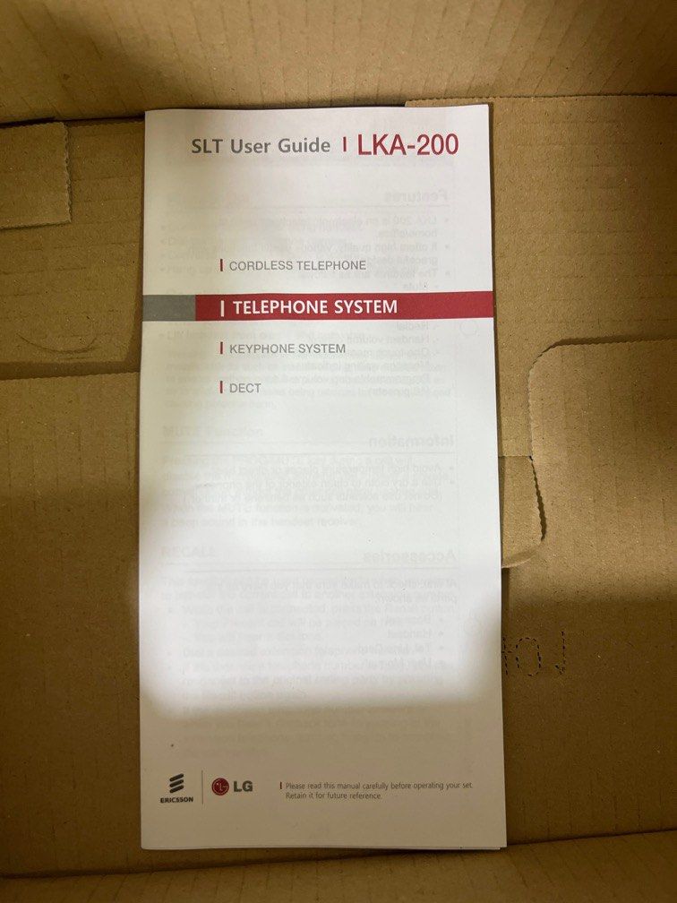 Ericsson LG PBX LKA 200, Mobile Phones & Gadgets, Other Gadgets on ...