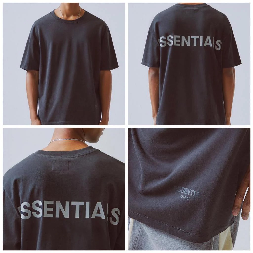 essentials fear of god basic reflective shirt, Men's Fashion, Tops ...