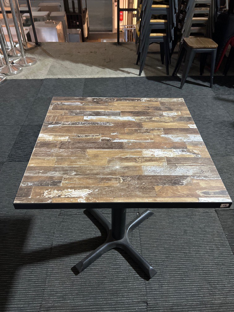 F&B Dining Table (Solid Wood Laminated Top) for Restaurant/ Cafe ...