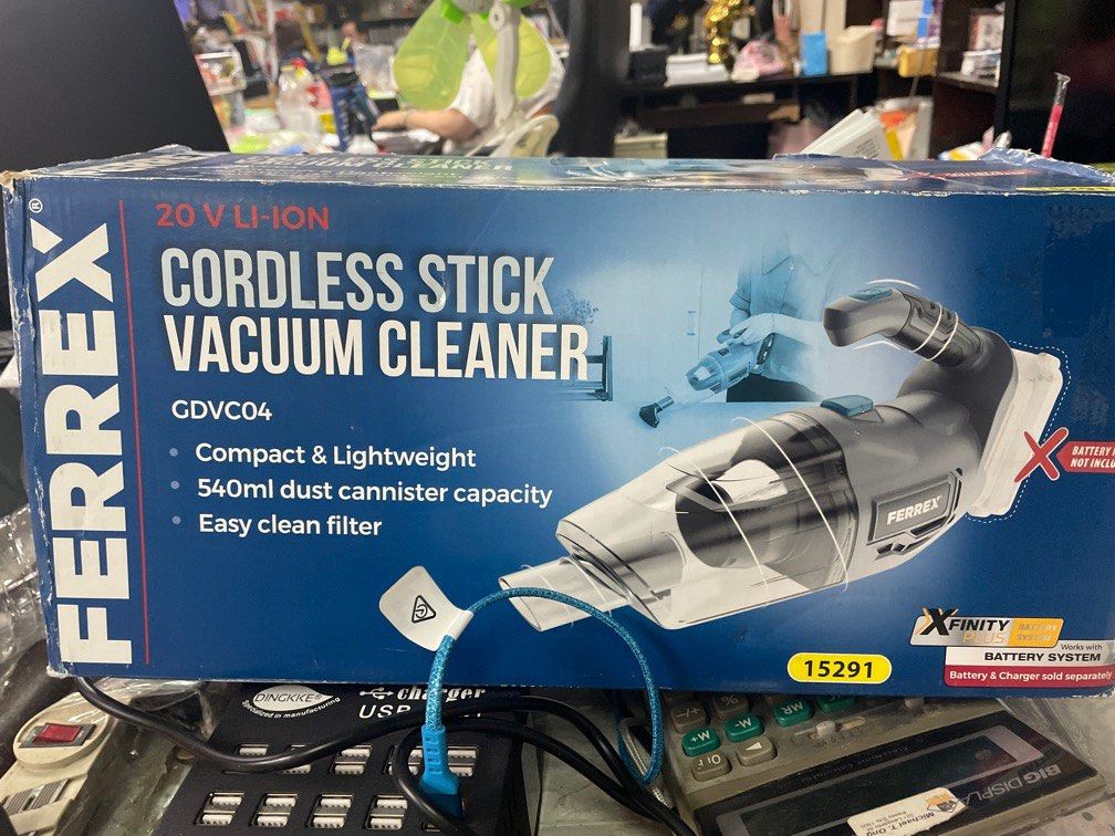 Ferrex Cordless Stick Vacuum Cleaner, TV & Home Appliances, Vacuum ...