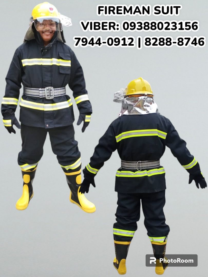 Fireman suit set, Men's Fashion, Coats, Jackets and Outerwear on Carousell