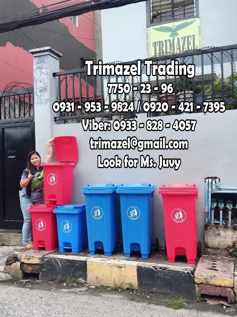 FOOT OPERATED TRASH BIN, Furniture & Home Living, Cleaning & Homecare ...