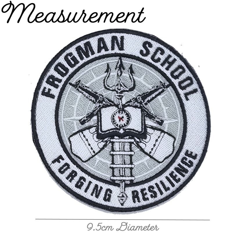 Frogman School Forging Resilience Patches Embroidery Needlework Singapore Local Stock Military ...