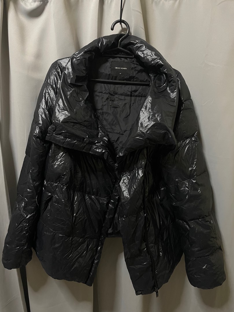 GU Black winter jacket, Women's Fashion, Coats, Jackets and Outerwear ...
