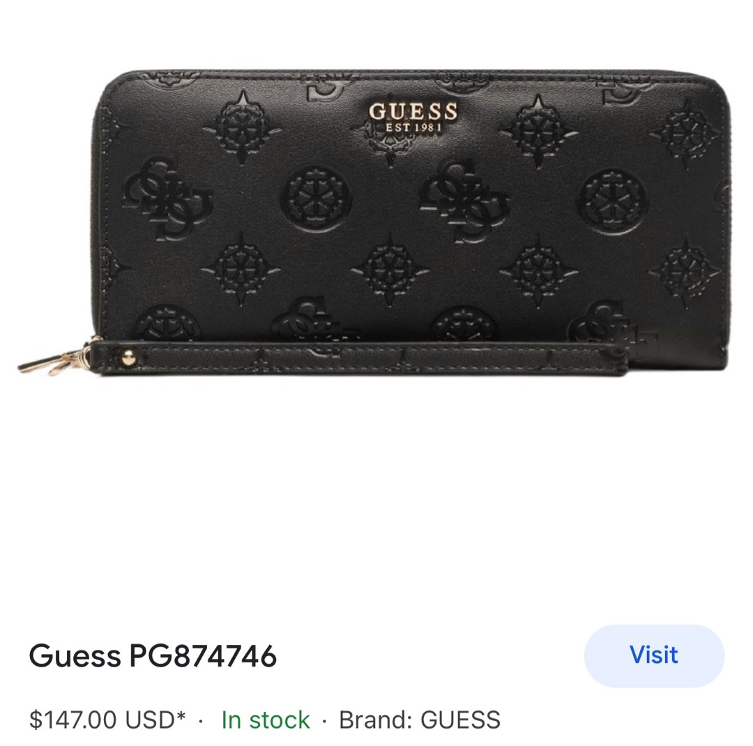 Guess wallet, Women's Fashion, Bags & Wallets, Wallets & Card holders ...